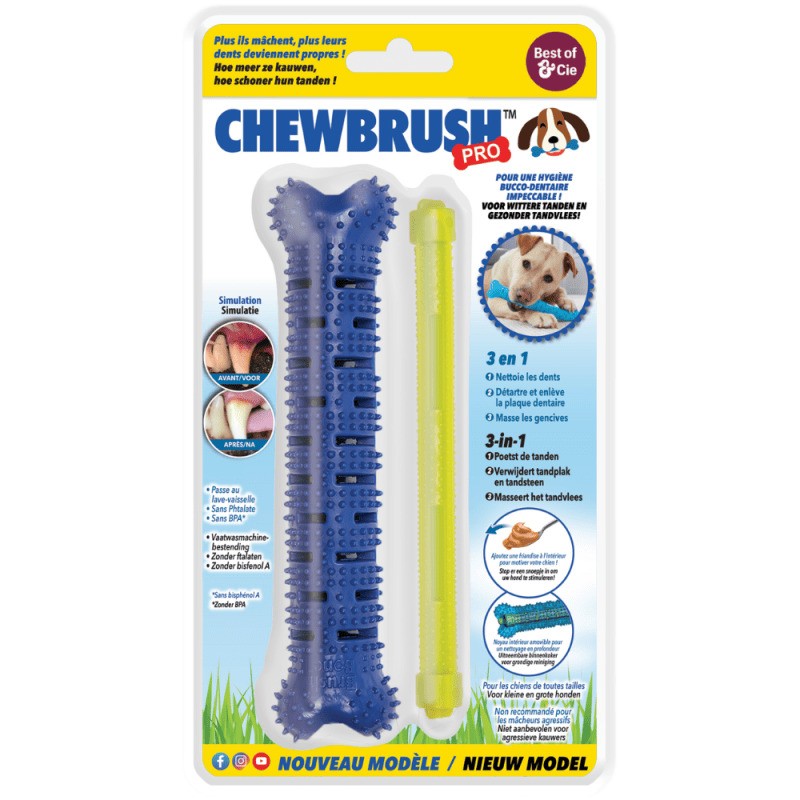 Os à mâcher CHEWBRUSH™ PRO - Nettoie les dents de vos chiens